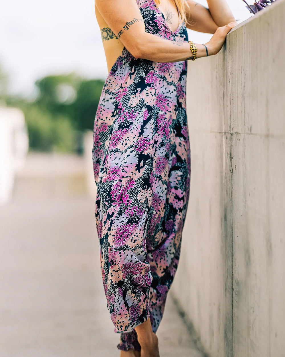 Softest cotton all-in-one jumpsuit | Digital Rainbow print | XXS-L